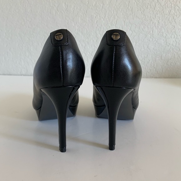 Tahari | Shoes | Tahari Black Leather High Heel Platform Pumps | Poshmark